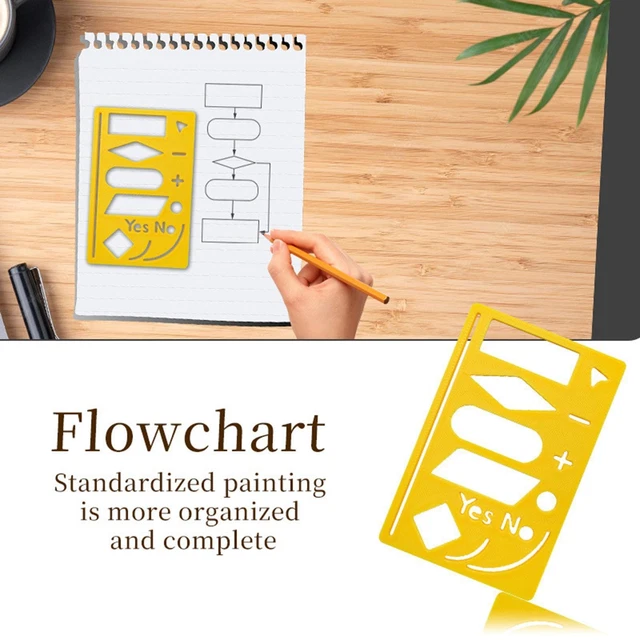 DIAGRAM TEMPLATE, STENCIL Tool, Lightweight Geometric Drawing Ruler ...