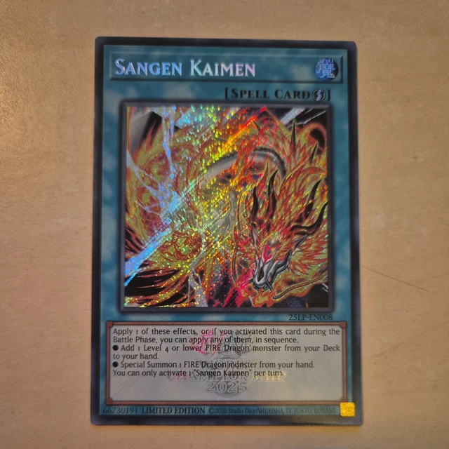 SANGEN KAIMEN 2025 World Championship secret rare Emblazoned 25LP ...