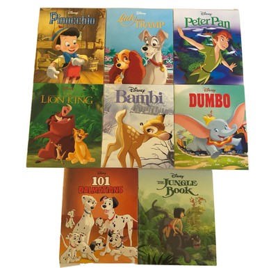 CLASSIC DISNEY STORYBOOK Collection 8 Mini Books Bedtime Stories Bambi ...