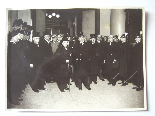 FOTO DEL DUCE Benito Mussolini E Il Cancelliere Austriaco Dollfuss Anno ...