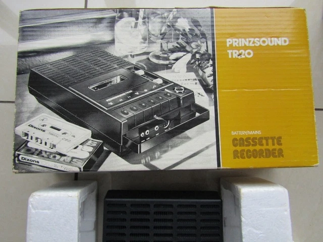 VINTAGE PRINZSOUND TR20 Cassette Tape Player / Recorder Boxed £19.99 ...