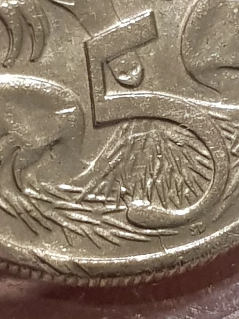 AUSTRALIA & RARE 2005 Five 5c cent FLAMINGO VARIETY W/CUD RARE $1,600. ...