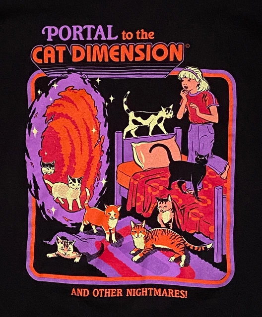 PORTAL TO THE Cat Dimension Nightmares Black T Shirt Horror Steven ...
