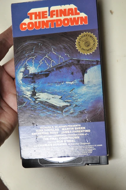 THE FINAL COUNTDOWN (VHS) Martin Sheen, Kirk Douglas, Untested cond ...