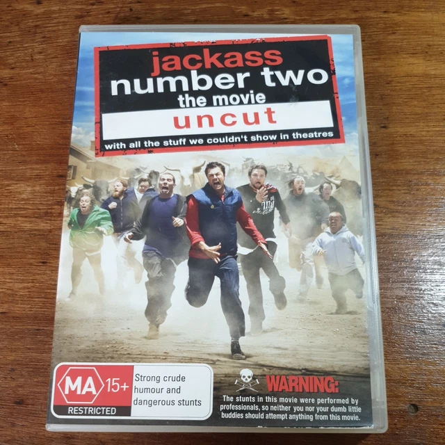 JACKASS NUMBER TWO The Movie UNCUT DVD R4 LIKE NEW FREE POST $9.95 ...