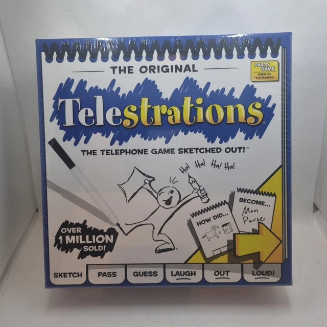 THE ORIGINAL TELESTRATIONS The Telephone Game Sketched Out 2019 NEW ...