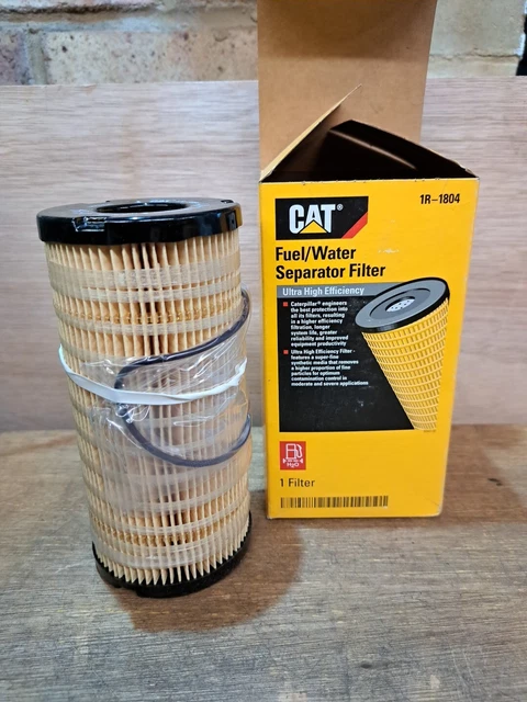 GENUINE CATERPILLAR 1R-1804 Fuel/Water Separator Fuel Filter £15.00 ...