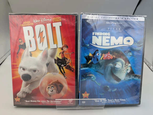 LOT OF 2 New Finding Nemo, Bolt 2003, 2009 DVD Bundle Family Kids ...