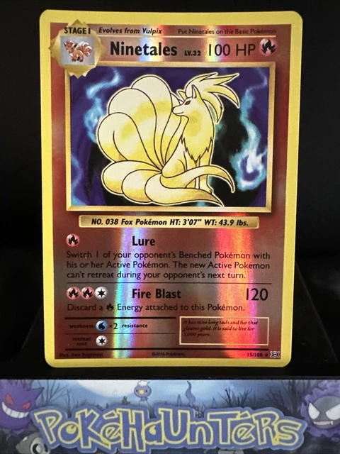 POKEMON CARD NINETALES 15/108 Evolutions Reverse Holo Rare NM £4.99 - PicClick UK
