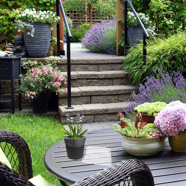 FLOWER POT PROTECTION Net Plastic Elastic Planter Nets Flowerpot Cover ...