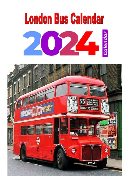 TFL BUSES LONDON Buses A4 Wall Calendar 2024 £6.95 - PicClick UK