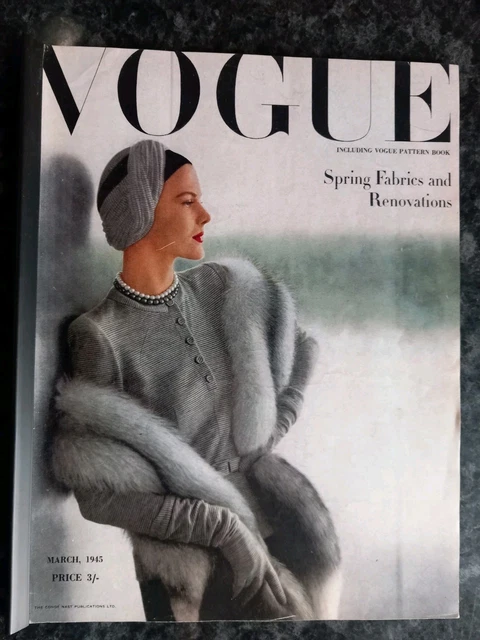 VOGUE MARCH 1945 - WW2 Issue - SCARCE - COLLECTIBLE £225.00 - PicClick UK