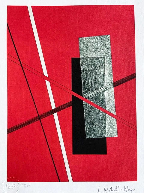 LASZLO MOHOLY-NAGY LITHOGRAPHY (Piet Mondrian-Kazimir Malevich Josef ...