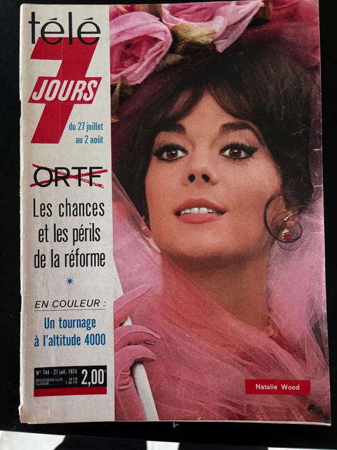 TELE 7 JOURS N°744 Natalie Wood 1974 EUR 7,00 - PicClick FR