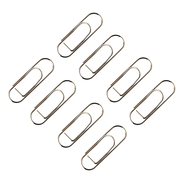 8 PCS PEN Paper Clip Small Metal Shaped Paperclips Lovely Bookmarks $17 ...