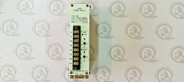 NEGISHI SEISAKUSHO OVER Speed Relay SRD, 110V AC, Used, Made in Osaka ...