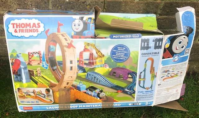 THOMAS & FRIENDS - Motorized Launch & Loop Maintenance Yard Playset ...