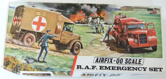RARE, VINTAGE AIRFIX Model Kit To Build - Raf Emergency Set, 00 Scale ...