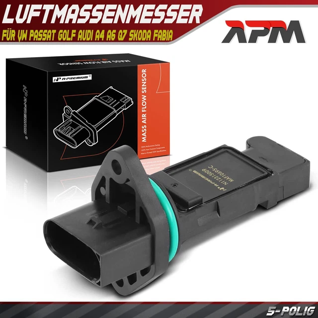 LUFTMASSENMESSER LUFTMENGENMESSER FÜR VW Passat Golf Audi A4 A6 Q7 Skoda Fabia EUR 25,99 ...