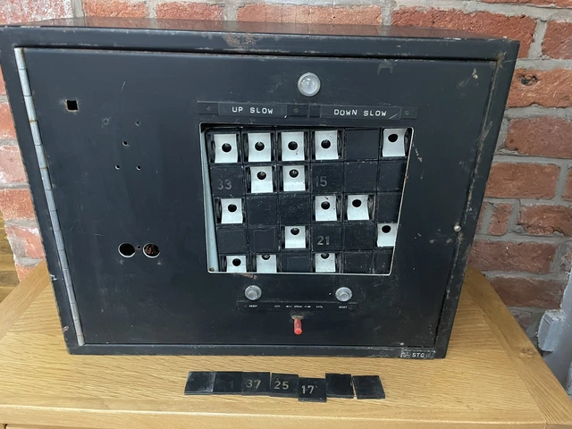 RAILWAY SIGNAL BOX Block Bell Shelf SPT Telephone Concentrator Key Lamp ...