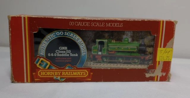 HORNBY R396 OO Gauge GNR Class J13 0-6-0 Tank Loco Green 1247 Boxed £37 ...