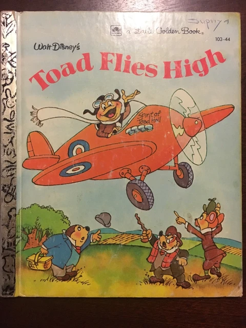 WALT DISNEY’S TOAD Flies High A Little Golden Book 103-44 ( Hardcover ...