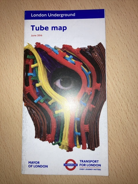LONDON UNDERGROUND. (. Tube. Map. June 2016 ) £3.22 - PicClick UK