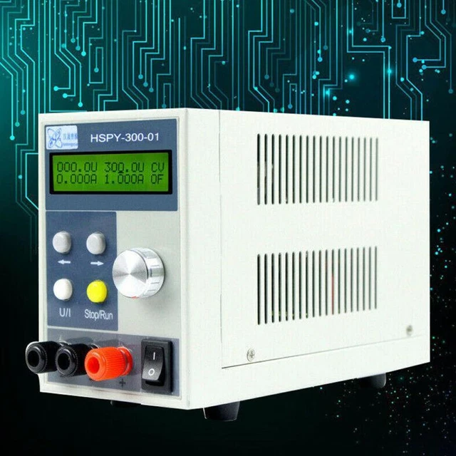 220V DIGITAL PROGRAMMABLE DC Power Supply Adjustable 300V/1A HSPY 300 ...