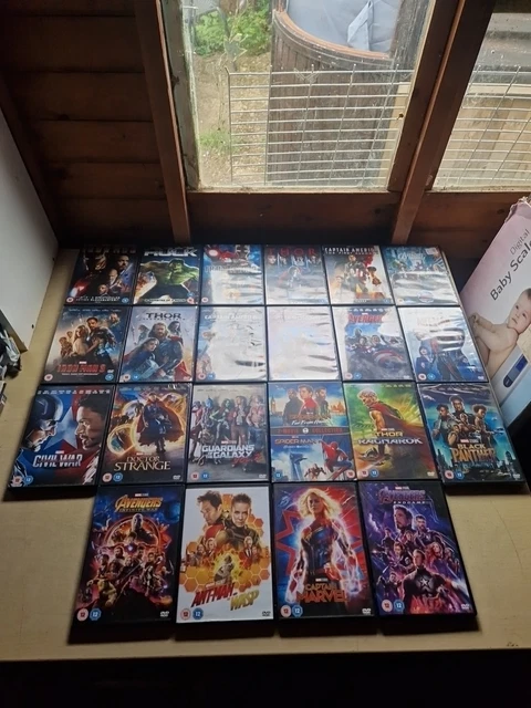 MARVEL STUDIOS CINEMATIC Universe 23 movie dvd collection. £25.00 ...