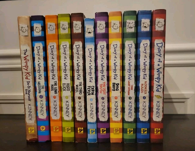 DIARY OF A Wimpy Kid Lot of 11 Books 1-9, 13 + Do It Yourself Kinnel ...