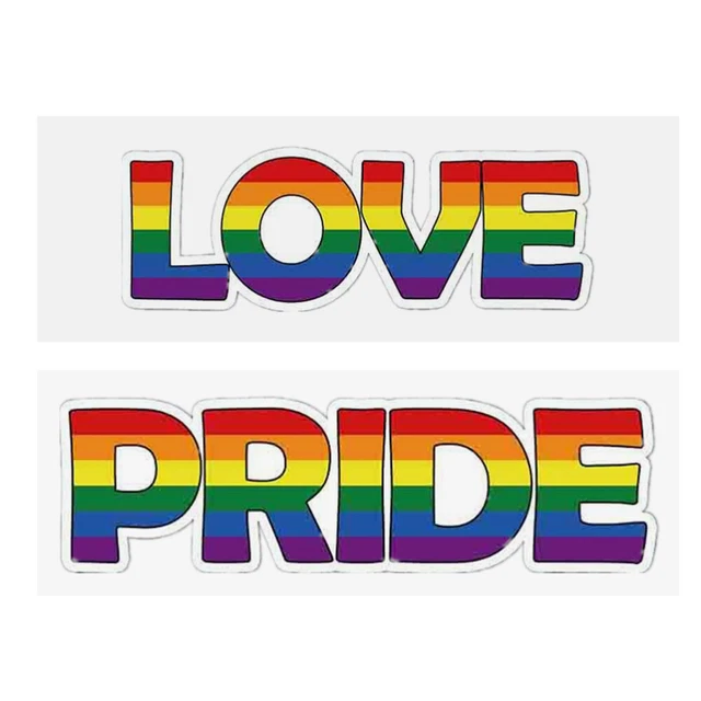 PRIDE ARC-EN-DECAL ARC-EN-BANDE Autocollants Coeur Autocollant De ...