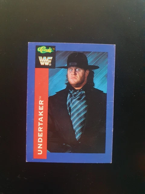 RARE UK VERSION Classic The Undertaker 1991 Rookie Card WWE WWF ...