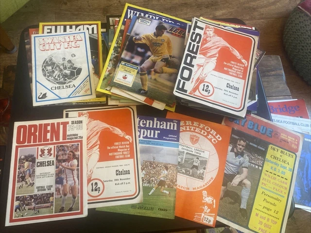 JOB LOT CHELSEA FC Away Football Programmes 1950s Onwards £21.47 ...