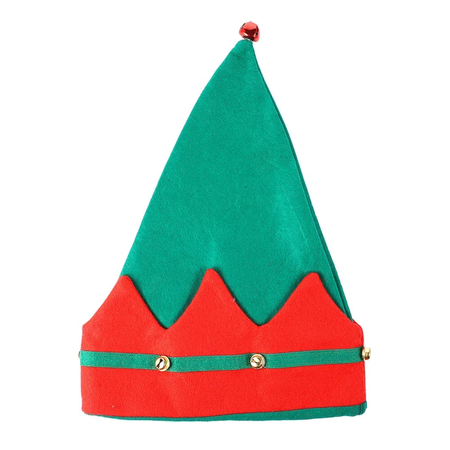 ELF HAT WITH Bells for Adults Elves Hats Christmas Skin-friendly Child ...