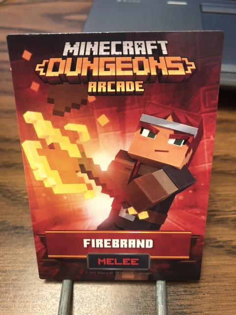 2021 RAW THRILLS Minecraft Dungeons Arcade Vending Cards Rare Firebrand ...