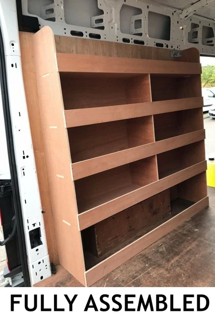 FORD TRANSIT VAN Shelving Racking LWB L3 Plywood System Tool Storage ...