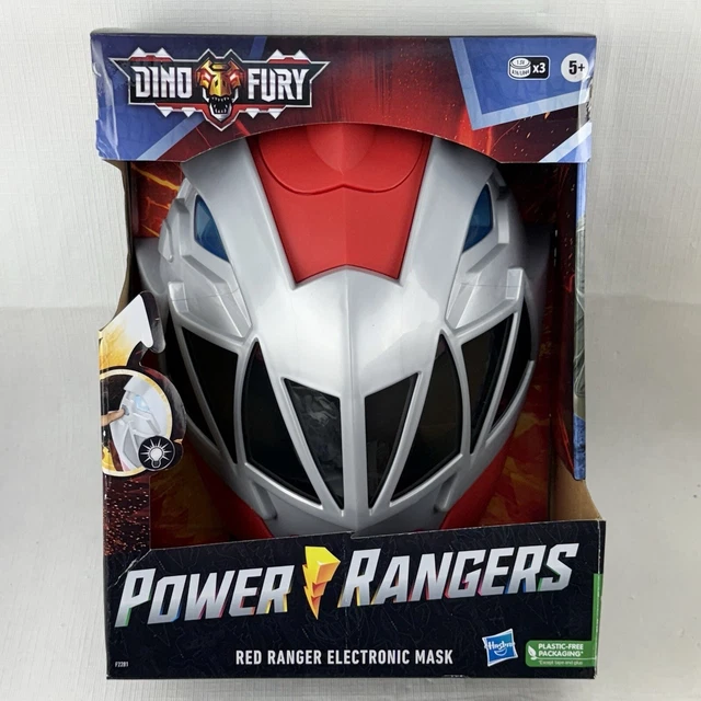 POWER RANGERS DINO Fury Red Ranger Electronic Mask Light Up Toy Mask ...