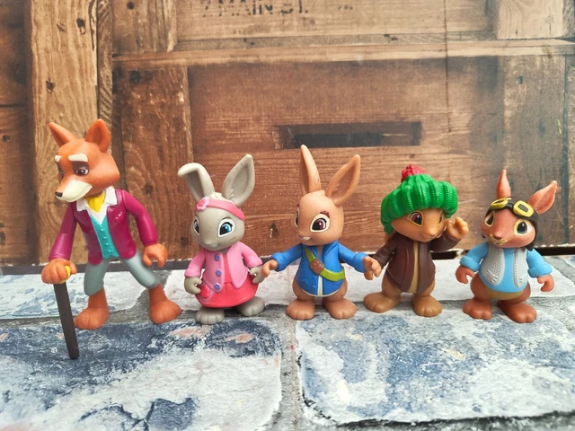 PETER RABBIT FIGURES - Benjamin Bunny Lily Bobtail Mr Todd Fox ...