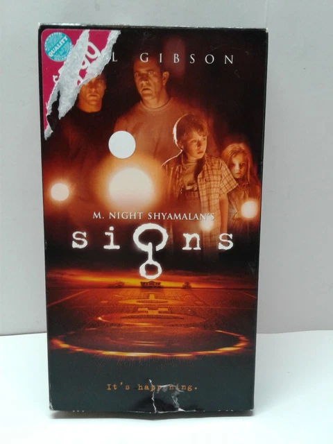 SIGNS (VHS, 2002) Mel Gibson, Joaquin Phoenix £3.80 - PicClick UK