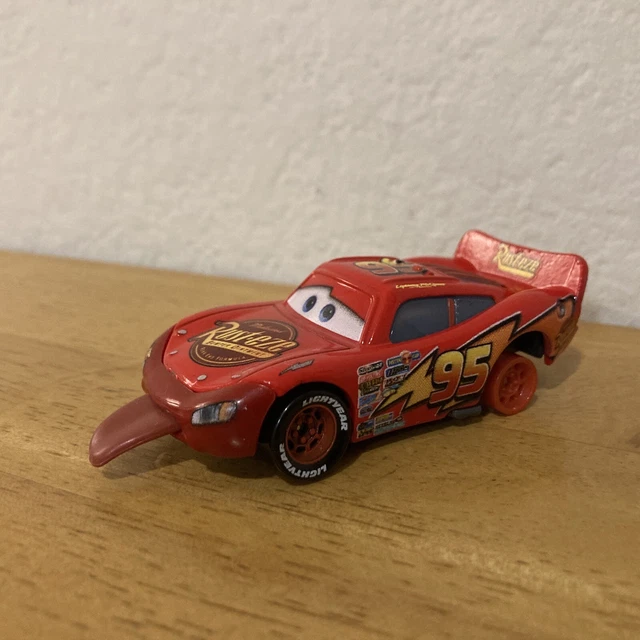 DISNEY PIXAR CARS Finish Line Lightning McQueen Tongue Out Diecast ...