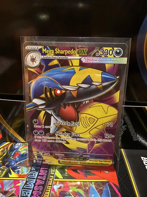 MEGA SHARPEDO EX Phantasmal Flames 113/094 Full Art Pokémon TCG NM £8. ...
