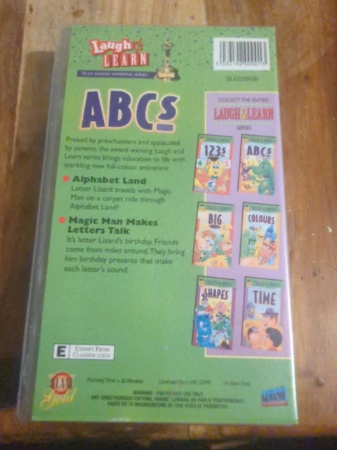 LAUGH & LEARN ABC's VHS (Crayon Kids) - VERY RARE £15.95 - PicClick UK