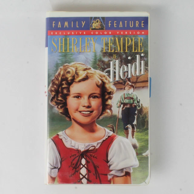 VHS HEIDI STARRING Shirley Temple Colorized Version Of 1937 Film 1994 ...
