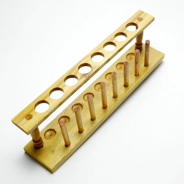8-HOLES,20MM,WOODEN LAB TEST Tube Rack Holder,Laboratory Support ...