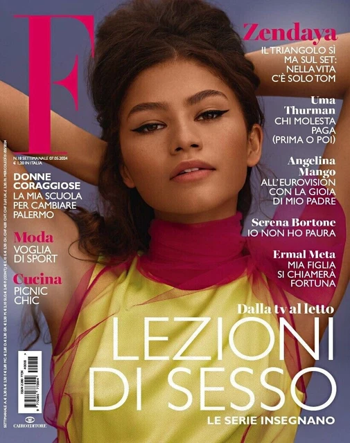ZENDAYA NEW F Magazine Italy May 2024 Angelina Mango Uma Thurman Moda ...