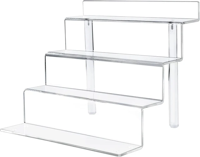 ACRYLIC RISER DISPLAY Shelf 4 Tier Acrylic Riser Display Stand Cupcake ...