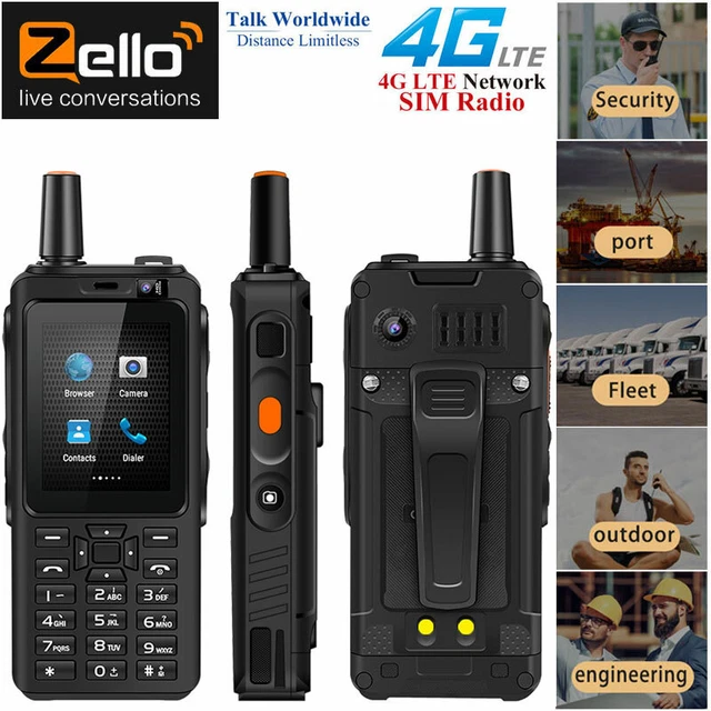 4G ANDROID RUGGED Smartphone Zello Walkie Talkie 2-Way Radio POC PTT ...
