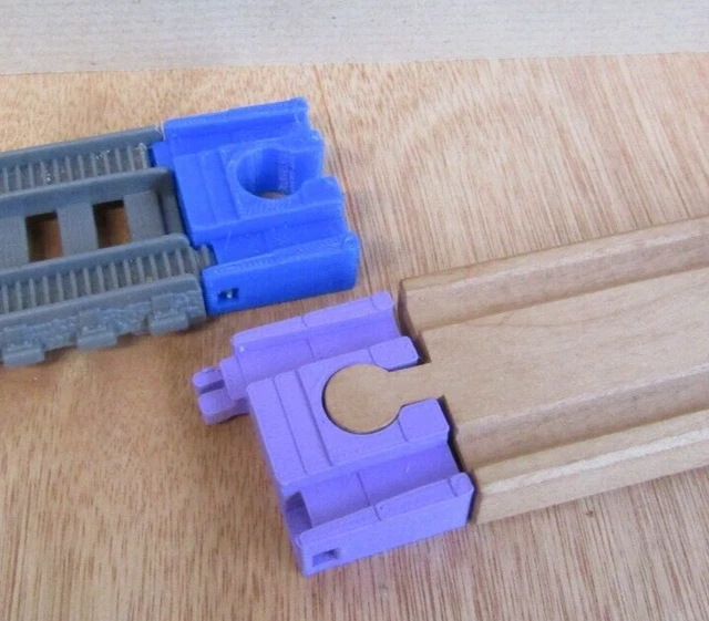THOMAS THE TANK Engine Trackmaster Adapters Grey To Wood x 2 ONE PAIR £ ...