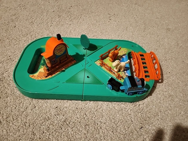 RARE VINTAGE TOMY Thomas the Tank Engine Fold & Go Carry Case Toy Train ...