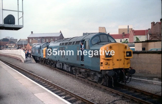 BRITISH RAIL EE DIESEL LOCOMOTIVE 37038 DONCASTER 35mm NEGATIVE ...